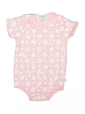 Third Street Girls Pink Short Sleeve Bodysuit 18 Months | eBay