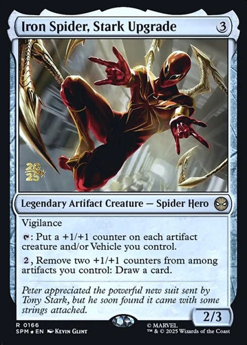 Iron Spider, Stark Upgrade - Foil Prerelease Promo SPM NM MTG | eBay