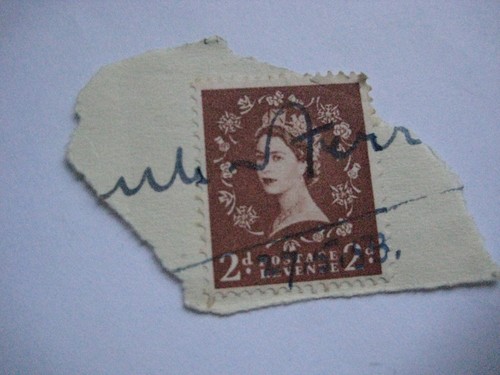 1953 UK 2d stamp - QE2 - Hand cancelled | eBay