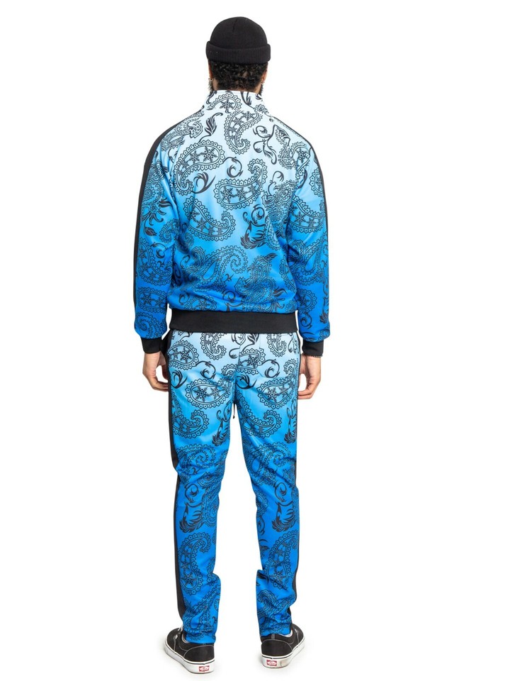 Men's Paisley Gradient Ombre Track Suits 2 Piece Sweatsuit Set S~5XL ...