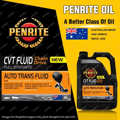 Penrite Full Synthetic CVT FLUID CHAIN Automatic Transmission Fluid 4L ...