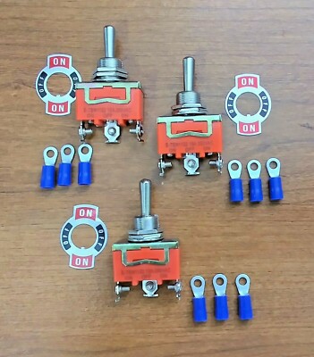 3 Heavy Duty BBT 12 volt 20 amp on/off/on RV Toggle Switches | eBay