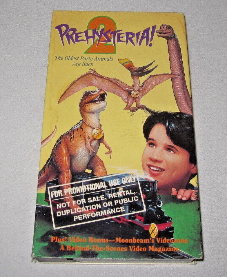 Prehysteria 2 VHS Paramount Moonbeam 1994 Cult Rare 90s HTF Promotional ...