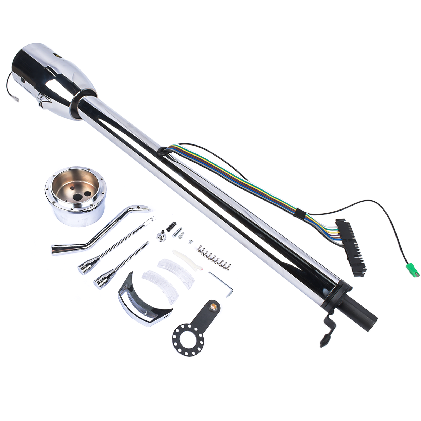 32" GM Chevy Chrome Stainless Steel Tilt Steering Column Shift ...