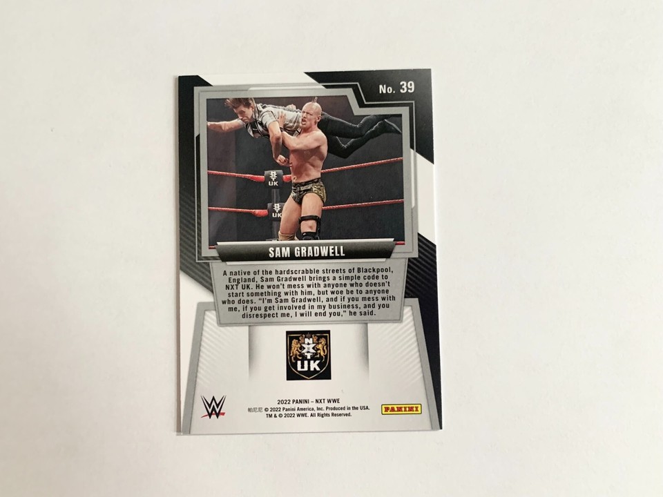 Sam Gradwell Rookie RC 2022 Panini NXT WWE Wrestling Base Card # 39 | eBay