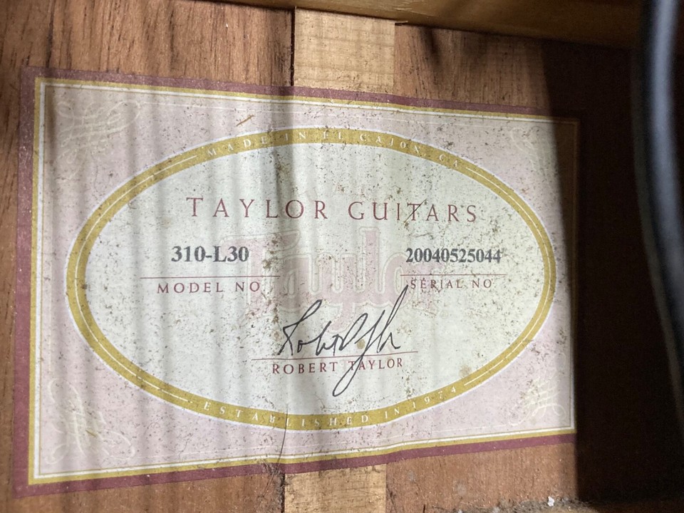 Taylor 30th Anniversary Acoustic Guitar with Hard Case | eBay