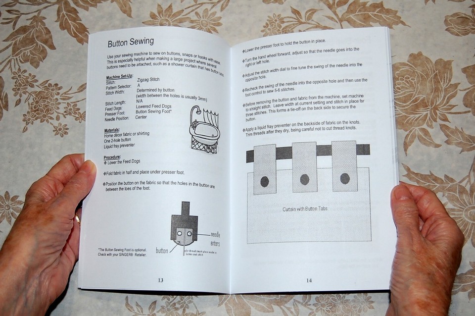 Rare Workbook Manual for Singer Sewing Machine CG-500 CG-550 | eBay