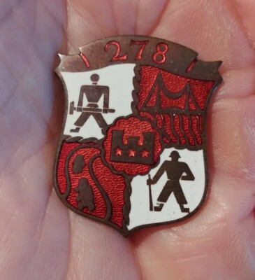 WWII 278th Engineer BN Pinback DI / DUI - THEATER MADE | eBay