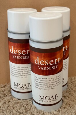 Moab Desert Varnish Lacquer Spray - 3 pack | eBay