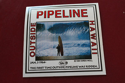 Original Vintage GREG NOLL PIPELINE 1964 VINYL 5X5in DA BULL 1980'S ...
