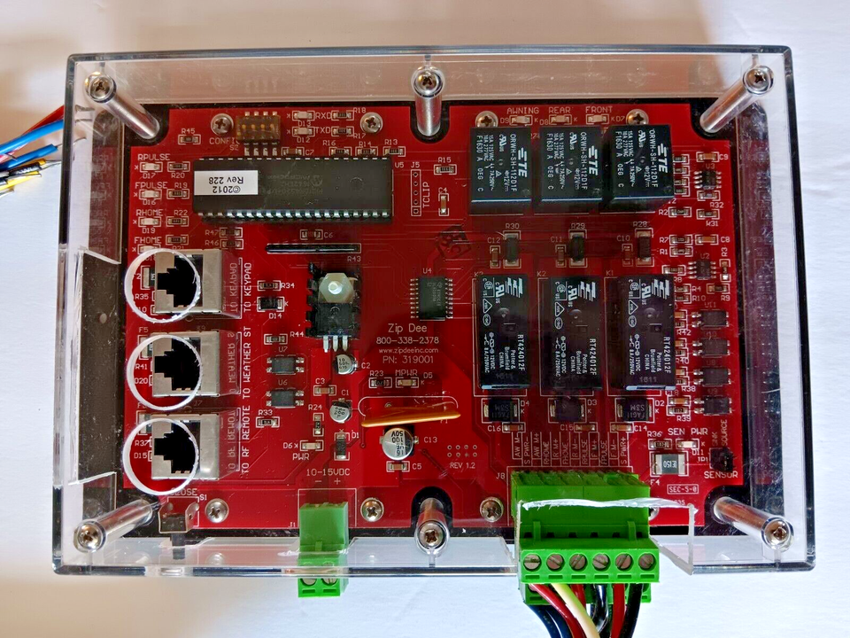 Zip Dee Relax Electric Awning Complete Main Control Board Wired with ...