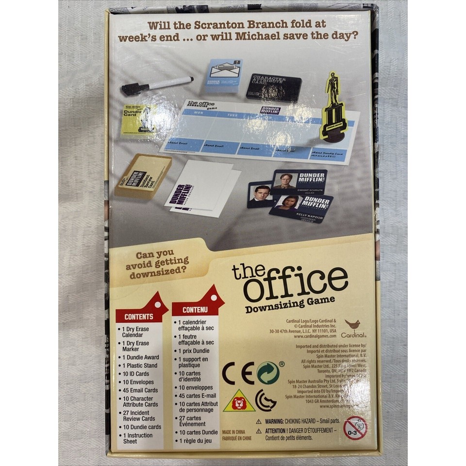 The Office Downsizing Game Dunder Mifflin Retro TV Show Funny New Opened Box | eBay