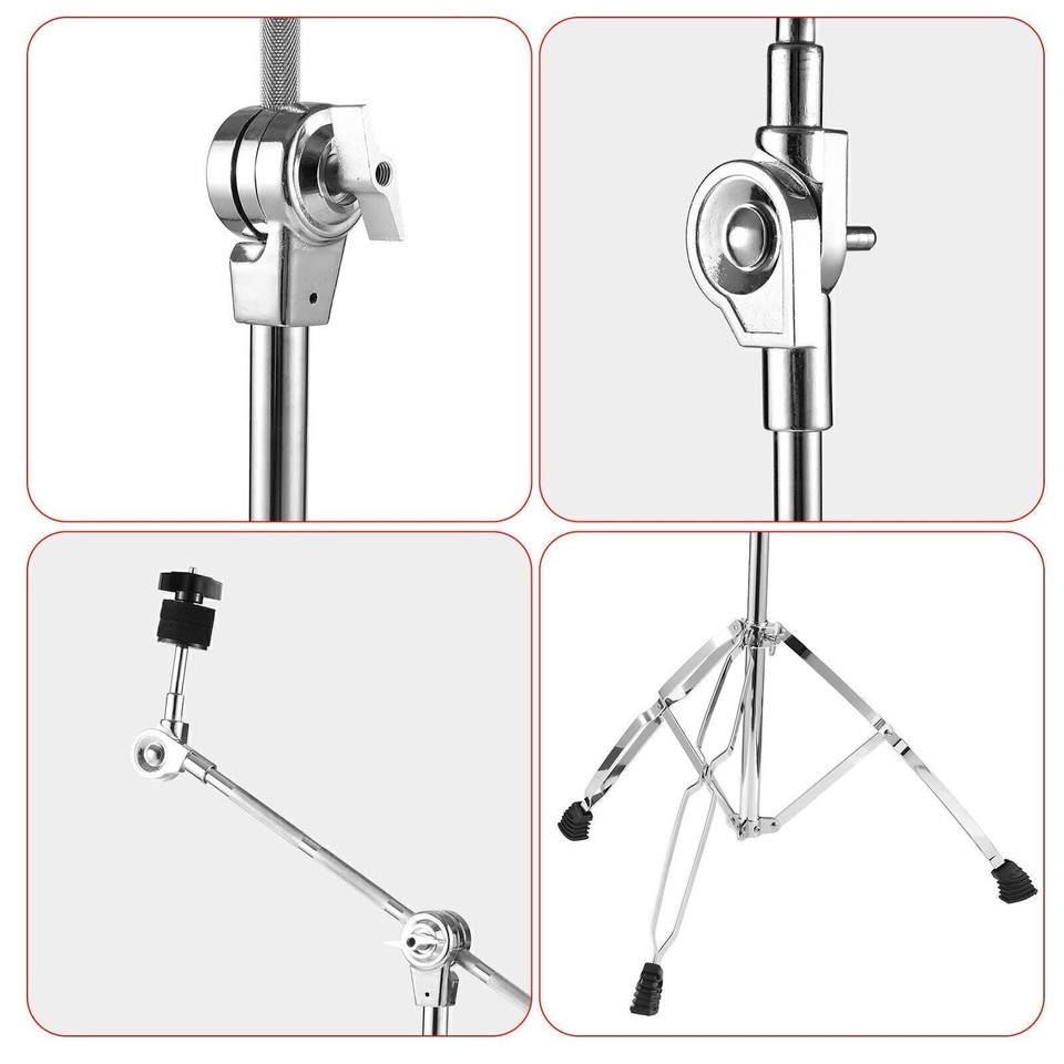Cymbal Straight Boom Stand Double Braced Thicken Alloy Support Rack ...