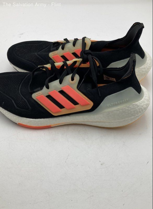 Adidas Mens UltraBoost 22 GX5464 Black Turbo Flash Orange Sneaker Shoes ...