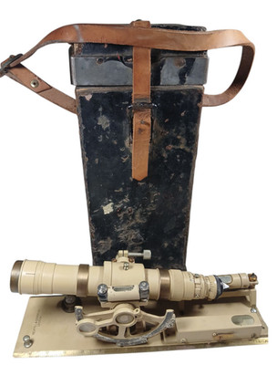 Keuffel & Esser Antique Transit Level Scope beige Surveying Tool 130539 ...