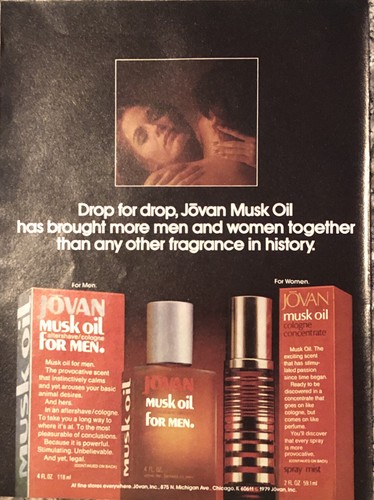 1979 Jovan Musk Oil VTG 1970s 70s PRINT AD Has Brought More Men Women ...