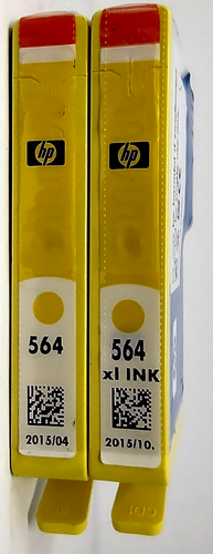 HP Ink Cartridge 564 Yellow Color Lot of 2 No Box But Sealed 2015 | eBay