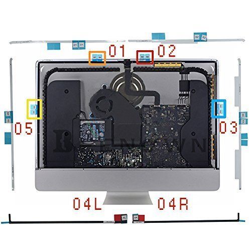 iMac 21.5" A1418 Screen LCD Adhesive Strips Tape Replacement Removal ...