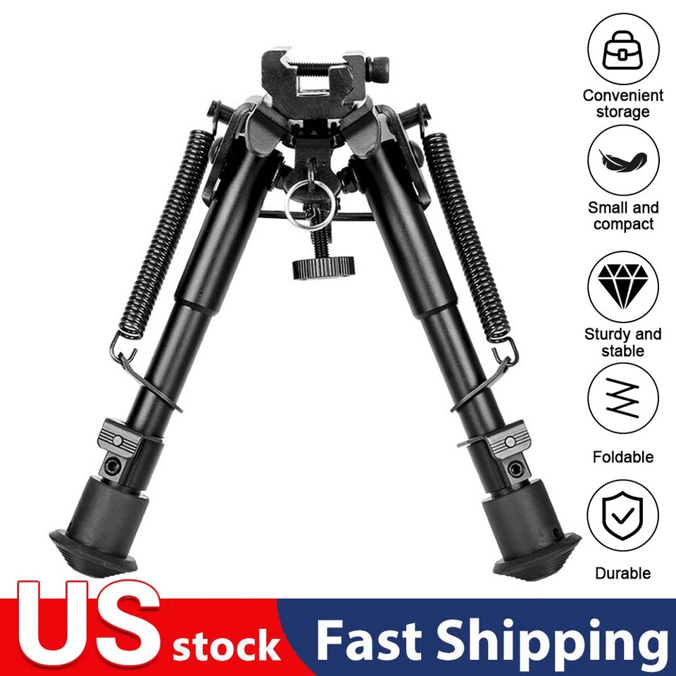 6-9" Tactical Rifle Bipod Spring Return For Sling Stud & Picatinny ...