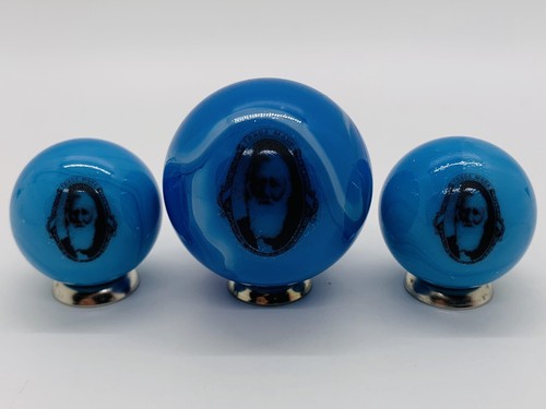 Lot of 3 Rare Case XX knives Jumbo 1 1/2” & 1” Glass Marbles & Stands ...