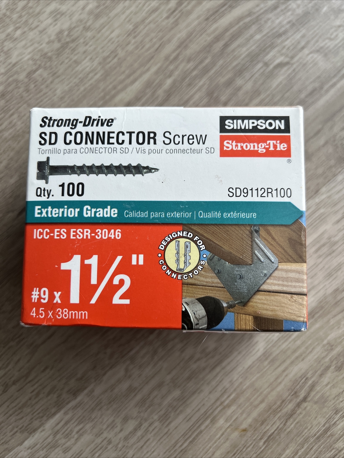 Simpson+Strong+Tie+SD9112R100+9x1.5+Connector+Screw for sale online | eBay