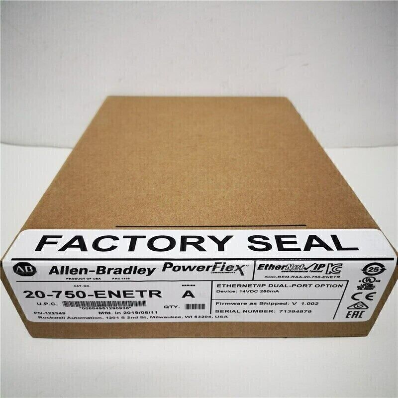 Factory Sealed Allen-Bradley 20-750-ENETR PowerFlex 750 2-P ENet/IP ...