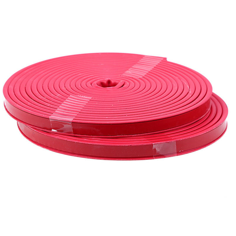 Red Car Door Edge Trim Molding Rubber Seal Strip Scratch Protector ...