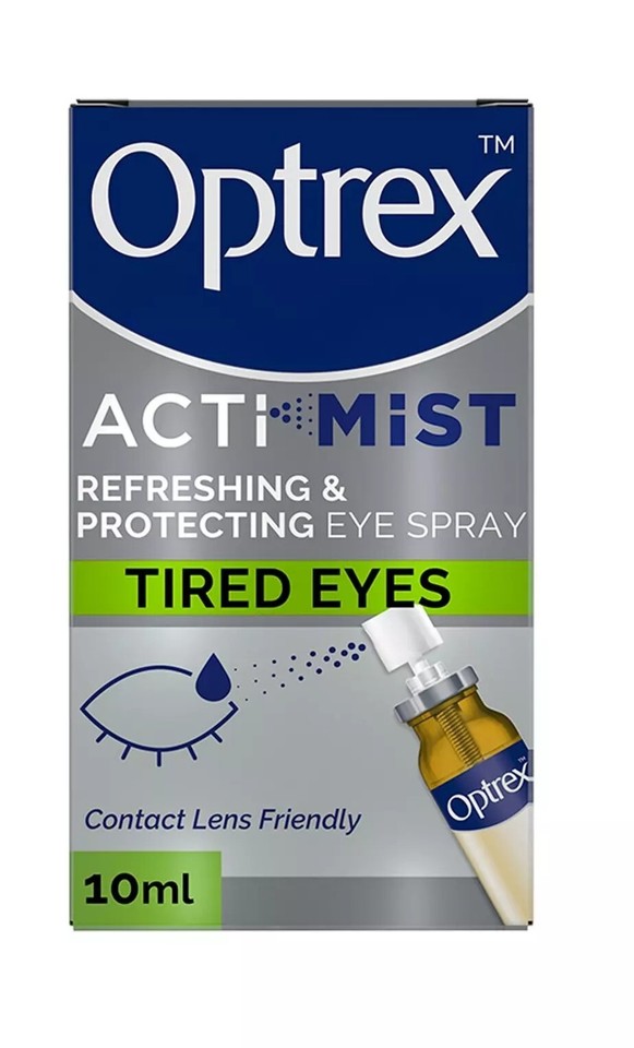 Optrex Actimist Rehdrating Protecting Dry Itchy Tired Eye Spray 10ml ...