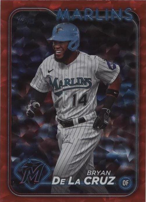 2024 Topps Series 1 - Bryan De La Cruz #215 Red Crackle Foil /199 for ...
