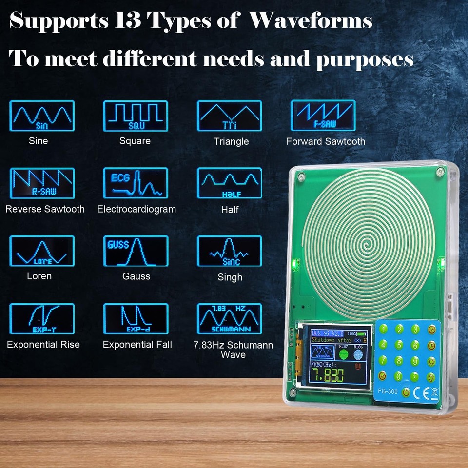 0.001Hz-200KHz Frequency Generator for Healing, 7.83Hz Adjustable ...