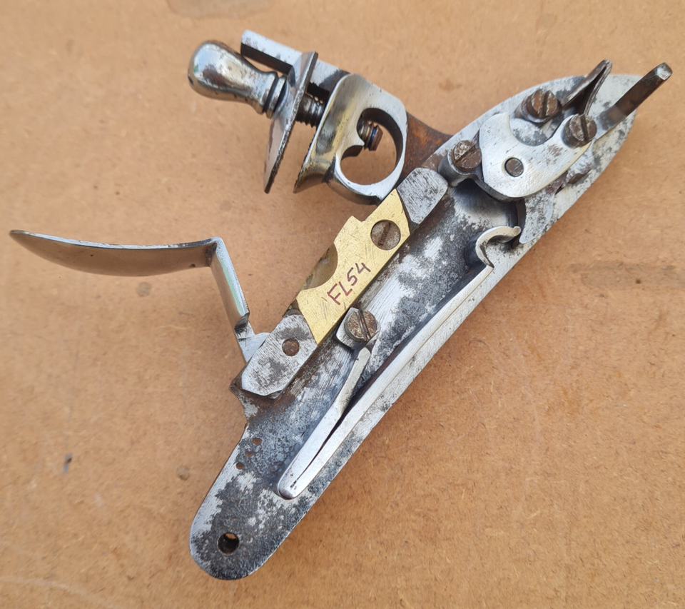 VTG BLACK POWDER MUZZLELOADER FLINTLOCK HAMMER MECHANISM RIFLE MUSKET 6 ...