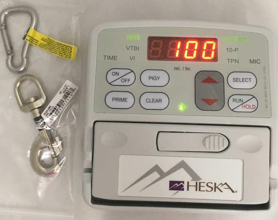 Brand New Heska Vet/IV 2.2 Pump, Calibrated to Baxter, 1 Year Warranty ...