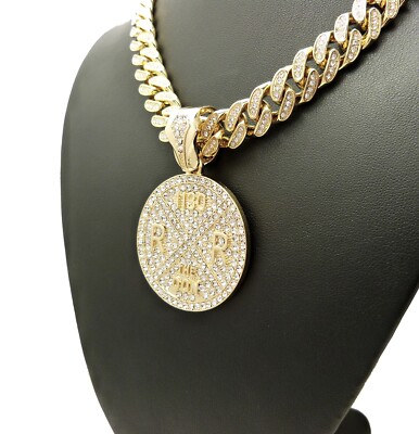 Hip Hop Rapper Style THE DON Pendant 12mm18",20",24" Cuban Chain ...