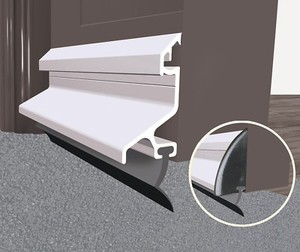 Door Weather & Rain Deflector Bar Water Drip Seal & Draught Excluder UK ...