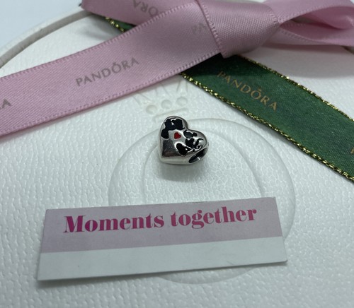 Pandora Disney Minnie Mickey Mouse Kiss Heart Silver 791443ENMX Believe ...