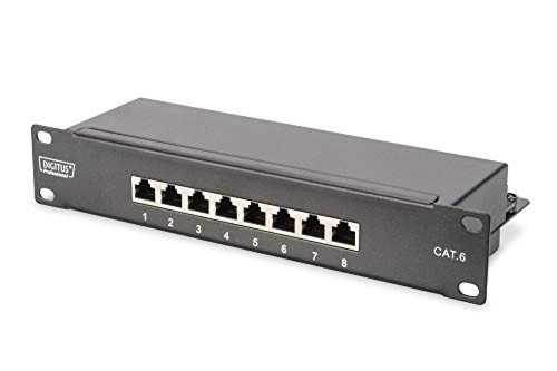 (TG. 8-Port) DIGITUS LSA Patch-Panel Cat-6 - 8 porte - 10 pollici Rack ...
