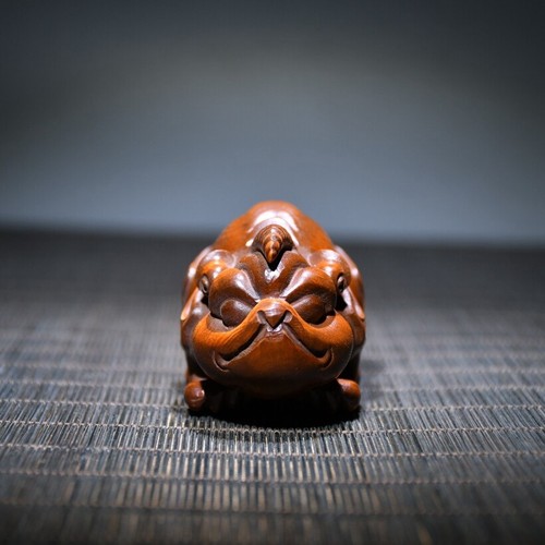 Exquisite Old Chinese Boxwood Handcarved Pixiu Statue | eBay