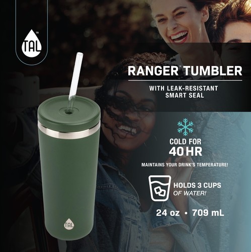 TAL Stainless Steel Ranger Tumbler 24 Fl Oz Mint Double Wall Insulation ...