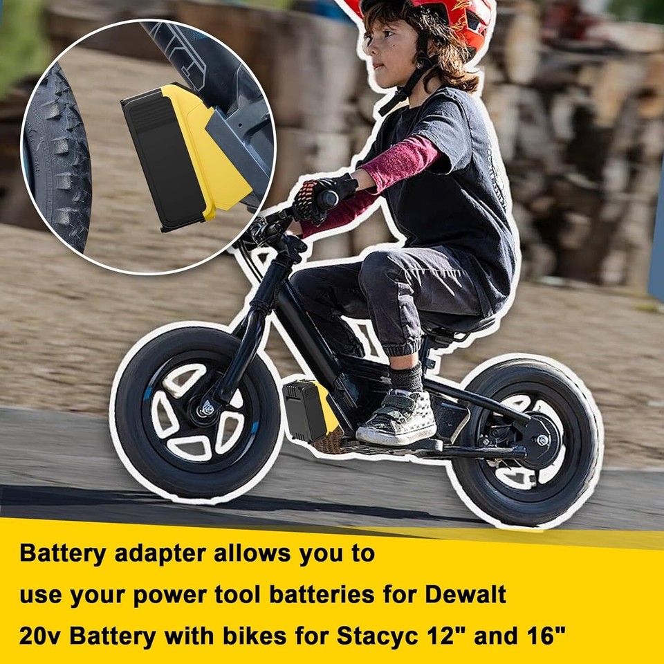 Battery Adapter for Stacyc 12" and 16" Fit for Dewalt 20V Batteries | eBay