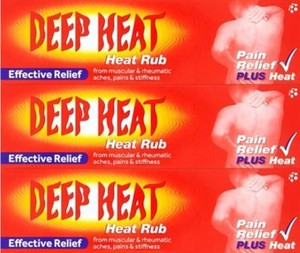 3 X DEEP HEAT CREAM RUB 100G. FAST RELEIF FOR MUSCULAR ACHES AND PAINS ...