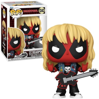 MARVEL HEAVY METAL DEADPOOL 3.75" POP VINYL FIGURE 1343 FUNKO | eBay