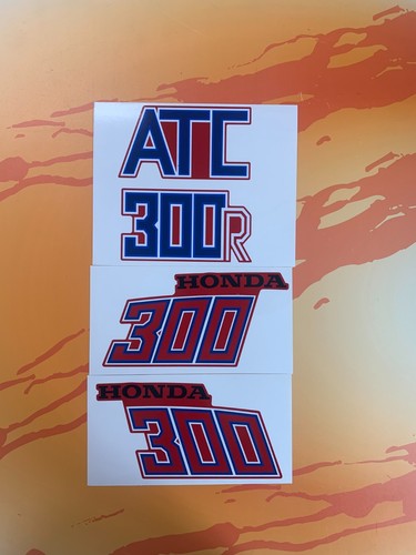 Honda 1982 ATC250R ATC300R 300R Custom Tank and Fender Decals Stickers ...