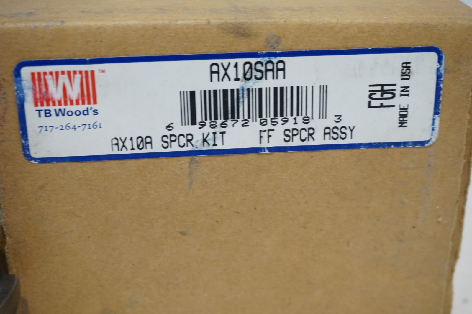 NEW TB WOODS AX10SAA SPACER KIT ASSEMBLY | eBay