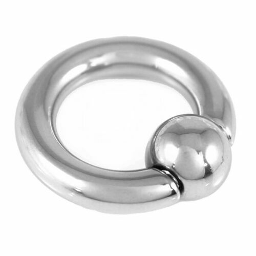 1 Steel Captive Bead Ring CBR 6g (4mm) 16mm - Spring Ball 10mm Ear ...