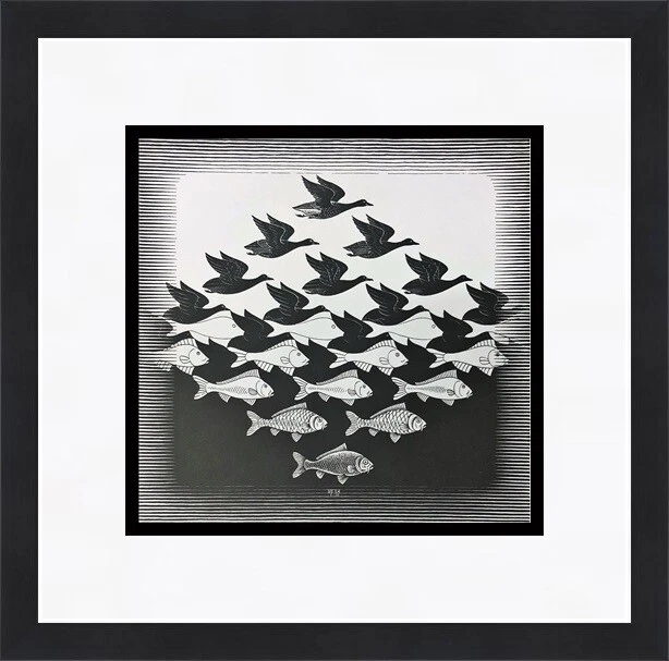 Sky And Water I Mc Escher