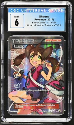 CGC Graded 6 Shauna 111a/124 Fates Collide Alt art Pokemon Card | eBay