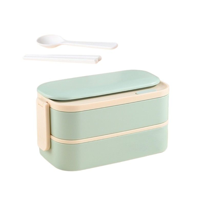 Lunch Box Double Layer Stainless Steel Lunch Bento Boxes Thermal ...