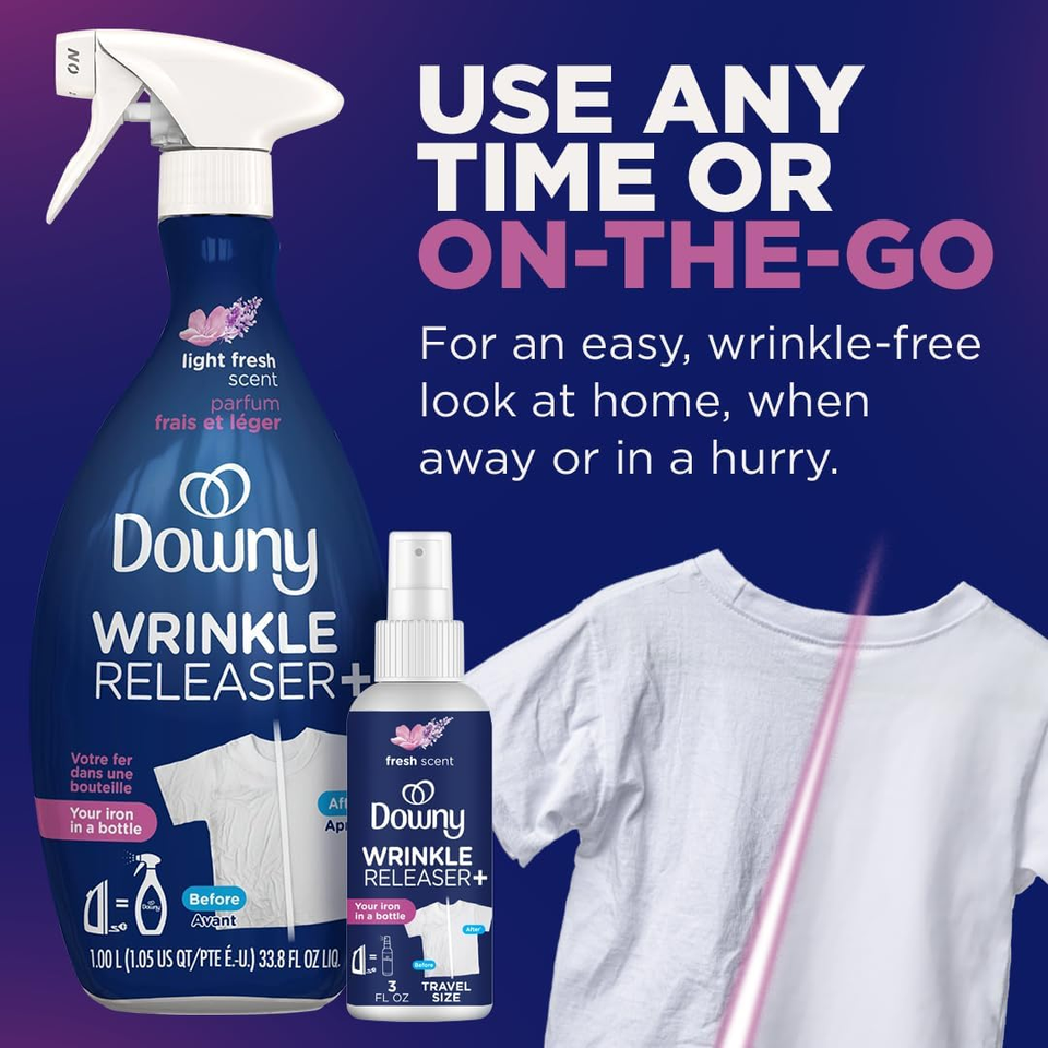Wrinkle Releaser Spray, All in One Wrinkle Release Spray, Odor ...