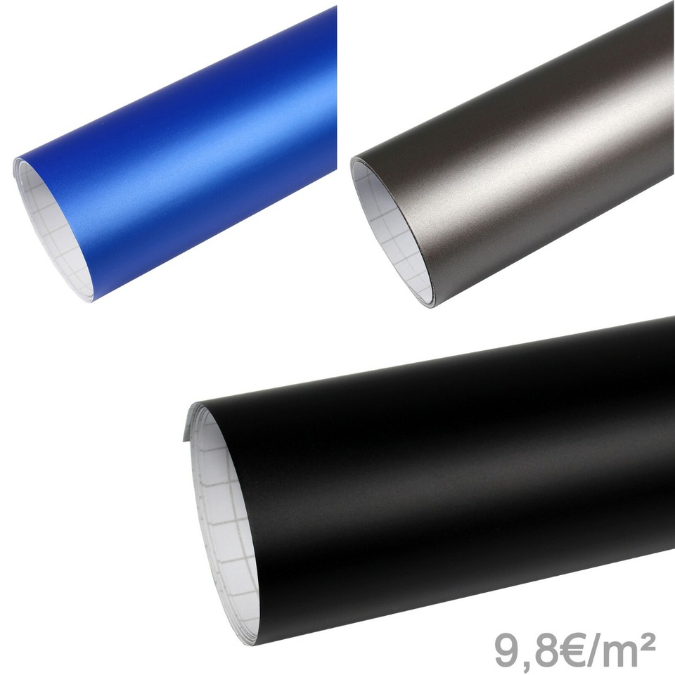 9,8€/m² Autofolie Matt Glanz 2D 3D 4D Carbon Alu Chrom Folie Auto ...