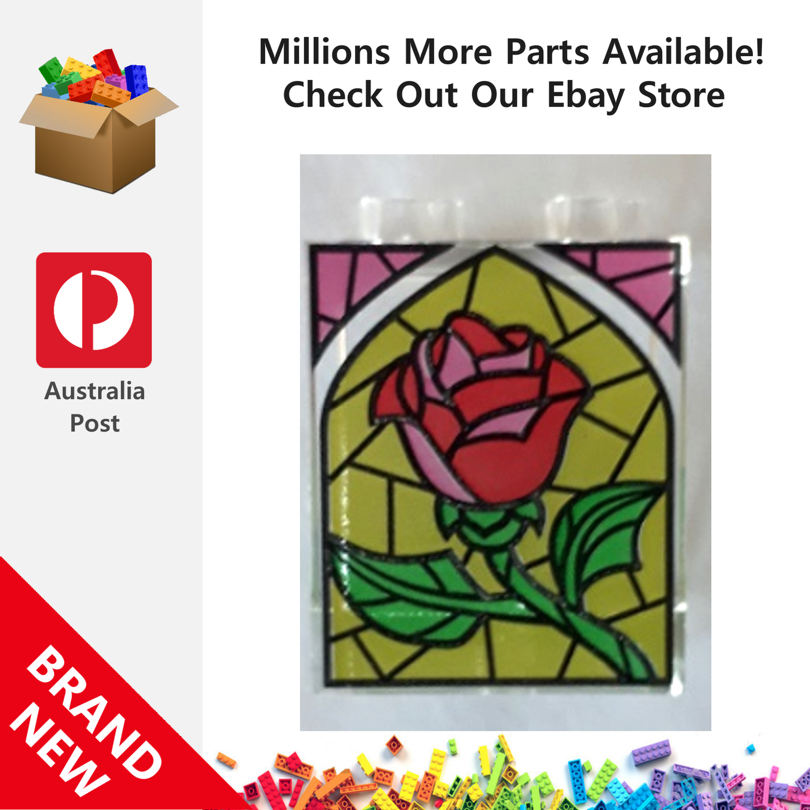 Genuine LEGO™ Transparent Clear Panel 1 x 2 x 2 - Hollow Studs with ...